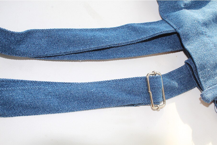 Denim Shoulder Bag Jean Fabric Soft Slouch Bag Tee... – Grandado