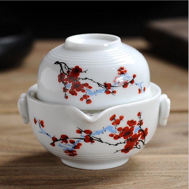 Tea Sets Kung Fu Ceramics Tea Set 1 Pot 1 Cup Tea ... – Grandado