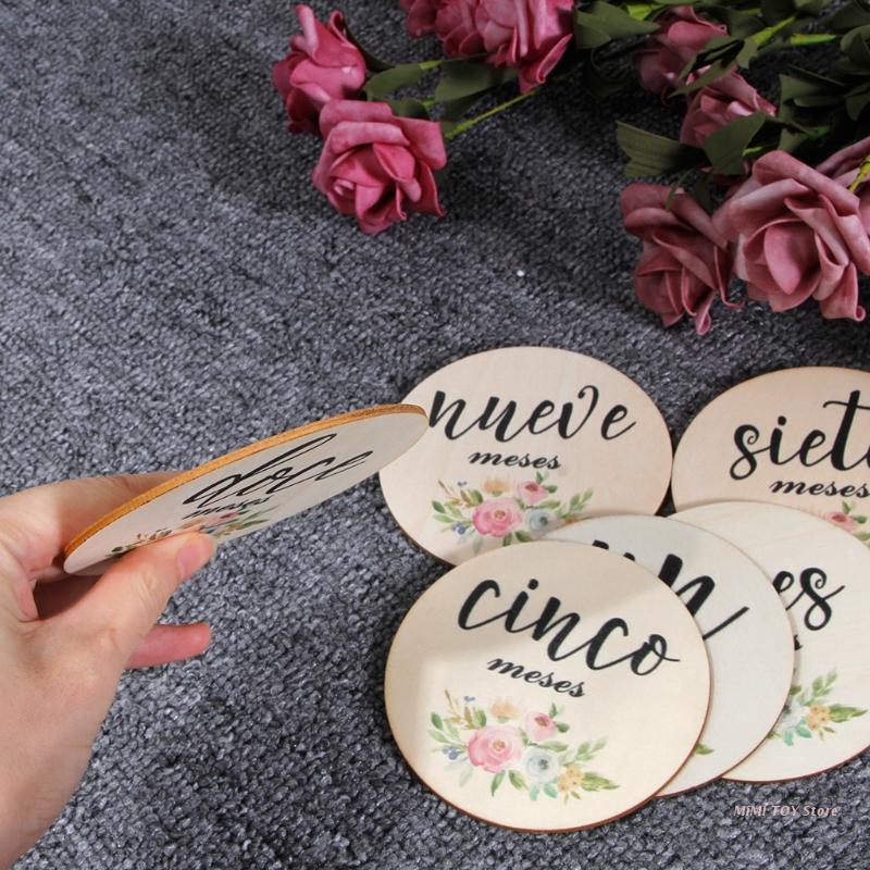 24BE 6 Pcs/Set Handmade Baby Milestone Cards Newbo... – Grandado