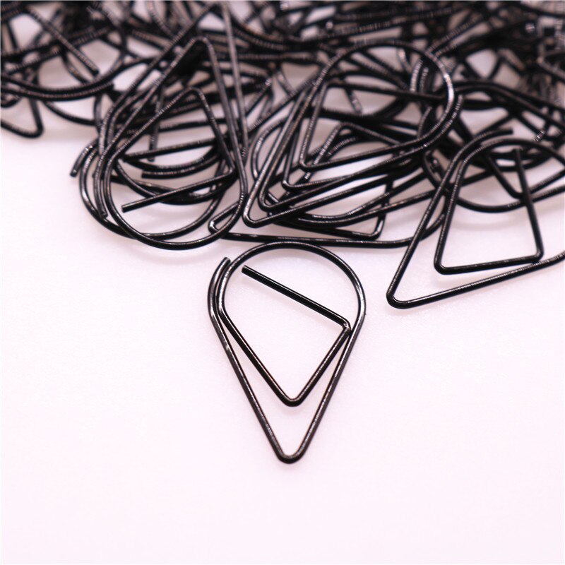 50pcs Metal Paperclip 15x25mm rose gold stationery... – Grandado