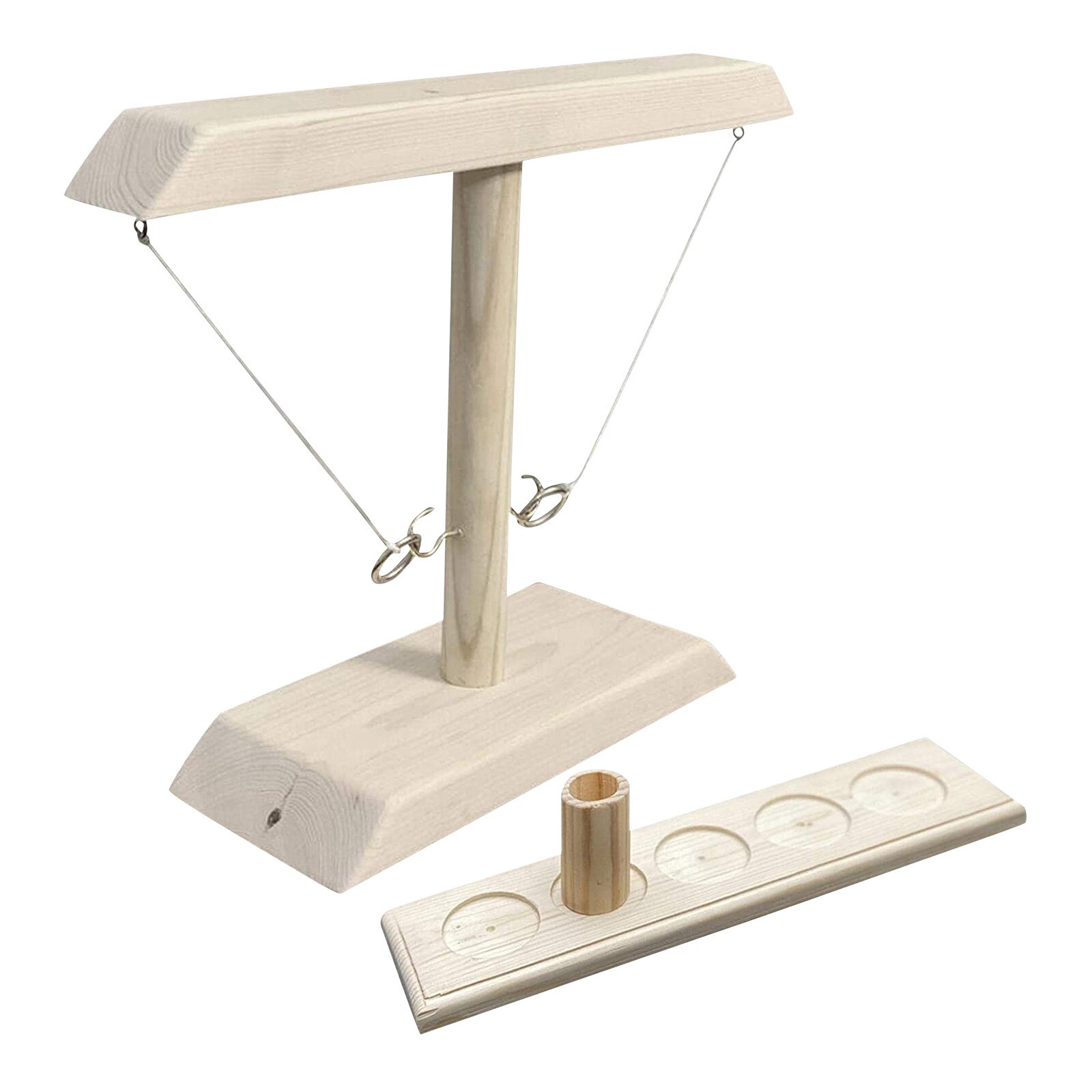 Handmade Wooden Hook And Ring Toss Battle Bars Gam... – Grandado