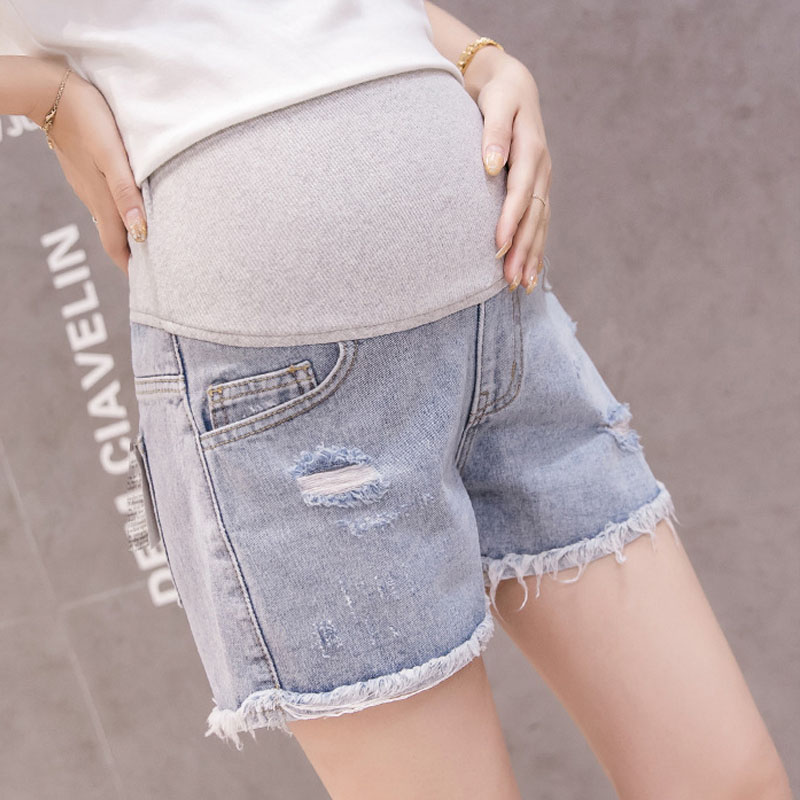 Female Jeans Maternity Denim Shorts Pants For Preg... – Grandado