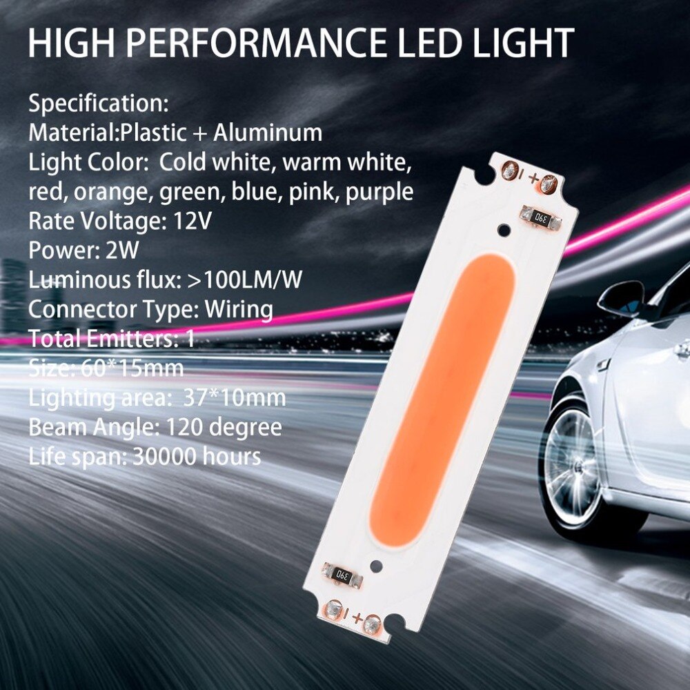 12V 2W LED Light Strip 60x15mm COB LED Module Supe... – Grandado