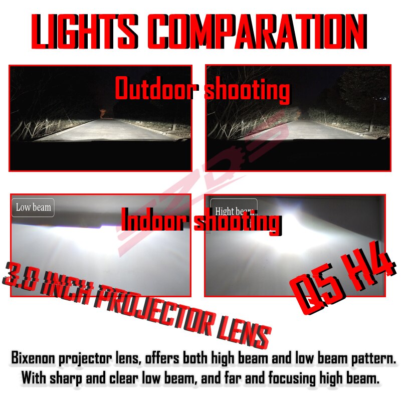3.0 Inch LED Running Lights Angel Eyes HID Bi Xeno... – Grandado