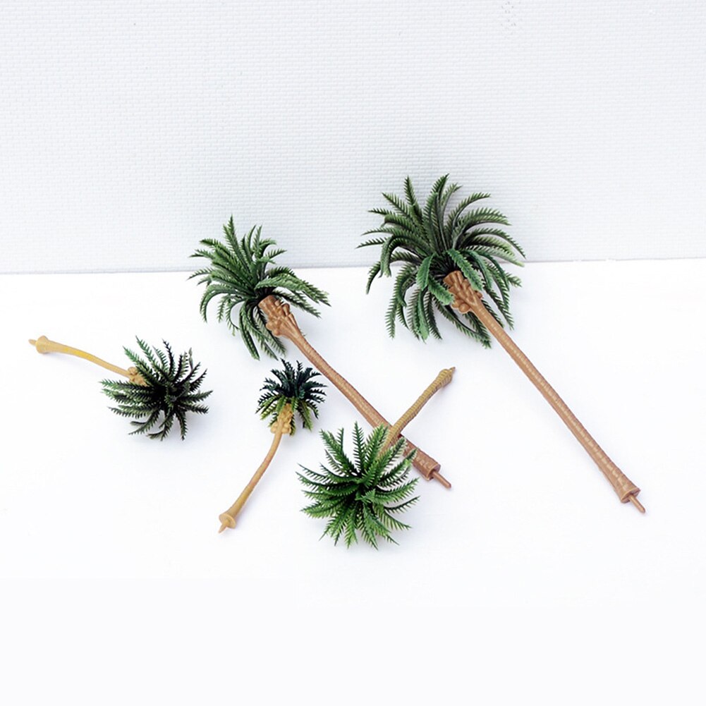 10Pcs Mini Artificial Coconut Palm Trees Model DIY... – Vicedeal