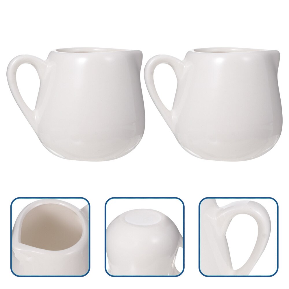 2 Pcs Mini Jug Ceramic Sauce Jug Pitcher Mini Cera... – Vicedeal