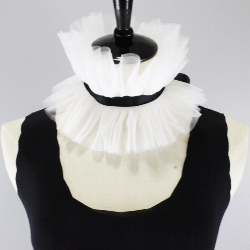 Women Victorian Vintage Mesh Ruffled Stand False C... – Grandado