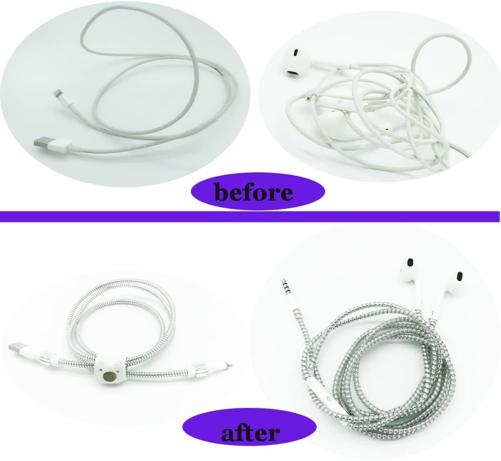 Wire Protectors Headphone Cable Saver，Spiral Strai... – Vicedeal