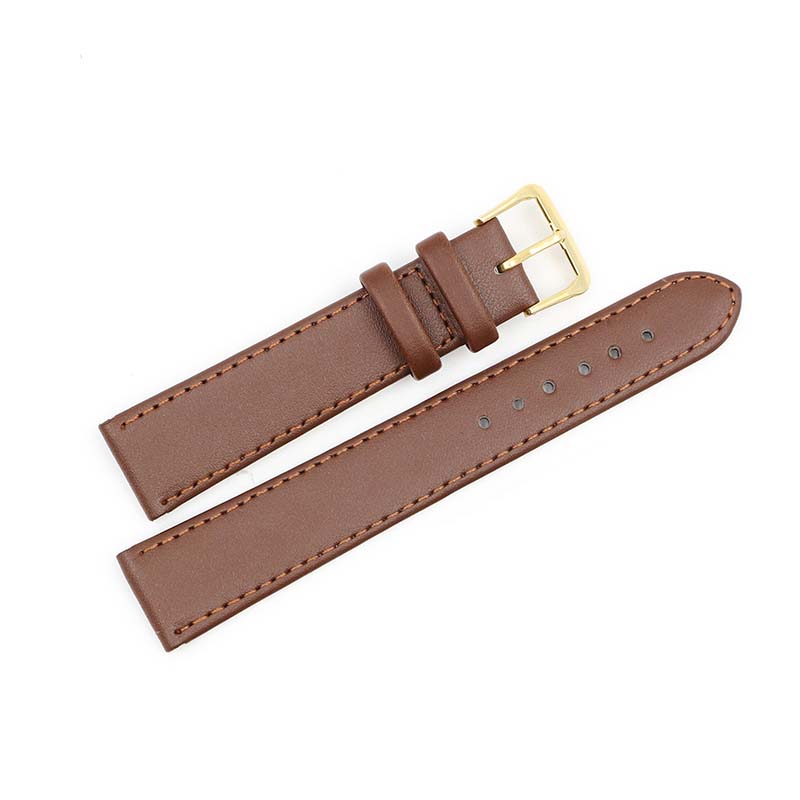 VNWCT PU Læder Urrem - Sort/Brun - 12mm til 24mm B... – Grandado
