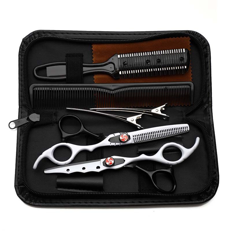 Hair Scissors Set with Bag Thinning Shears Cutting... – Vicedeal