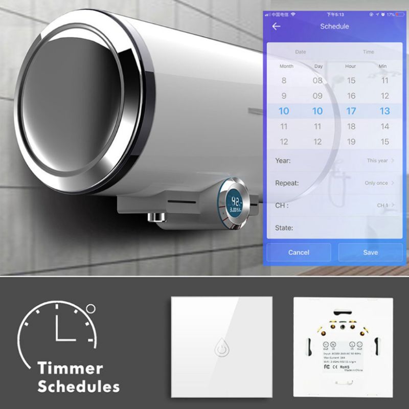 Wifi Boiler Switch Smart Water Heater EU/US Switch... – Grandado