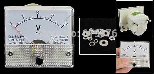 85l1 V Ac 0 20v Analog Voltmeter Panel Meter Volta Grandado