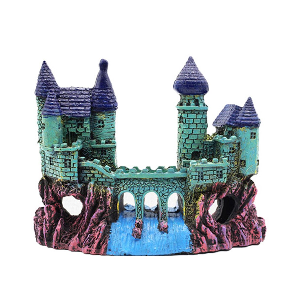 Artificial Stone-island Resin Aquarium Castle Deco... – Vicedeal