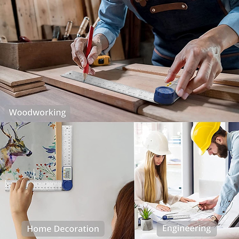 GTBL 7 Inch Digital Angle Finder Ruler, 2 In 1 Sta... – Grandado