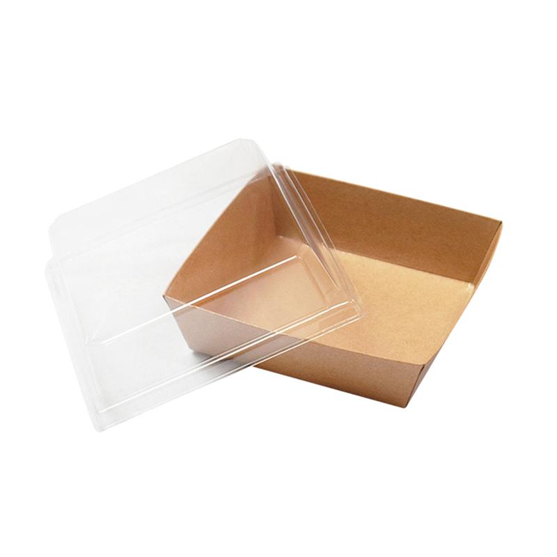 50pcs Kraft Paper Cake Packaging Box Sandwich Cont... – Grandado