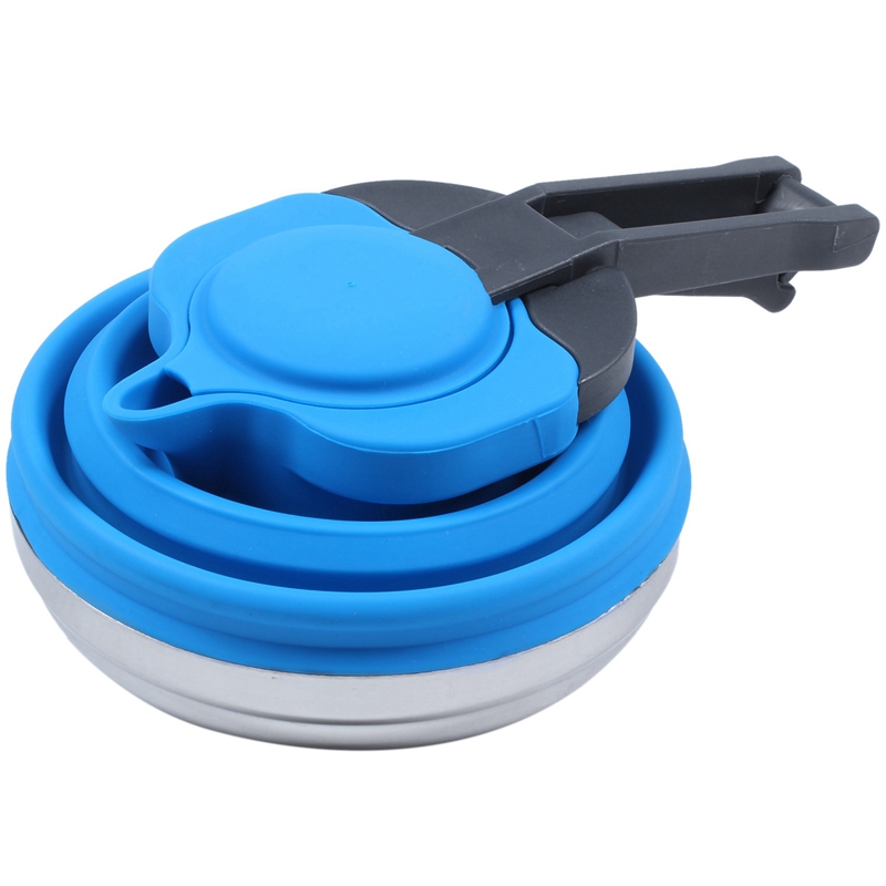 Portable Folding Silicone Water Kettle 1.2L Water ... – Vicedeal