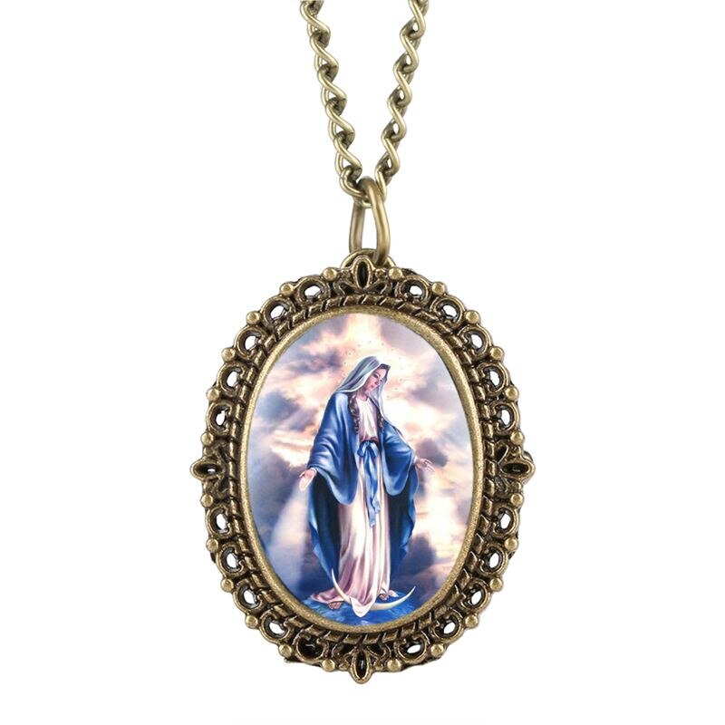 Immaculate Catholic Blessed Virgin Mary Quartz Poc... – Grandado