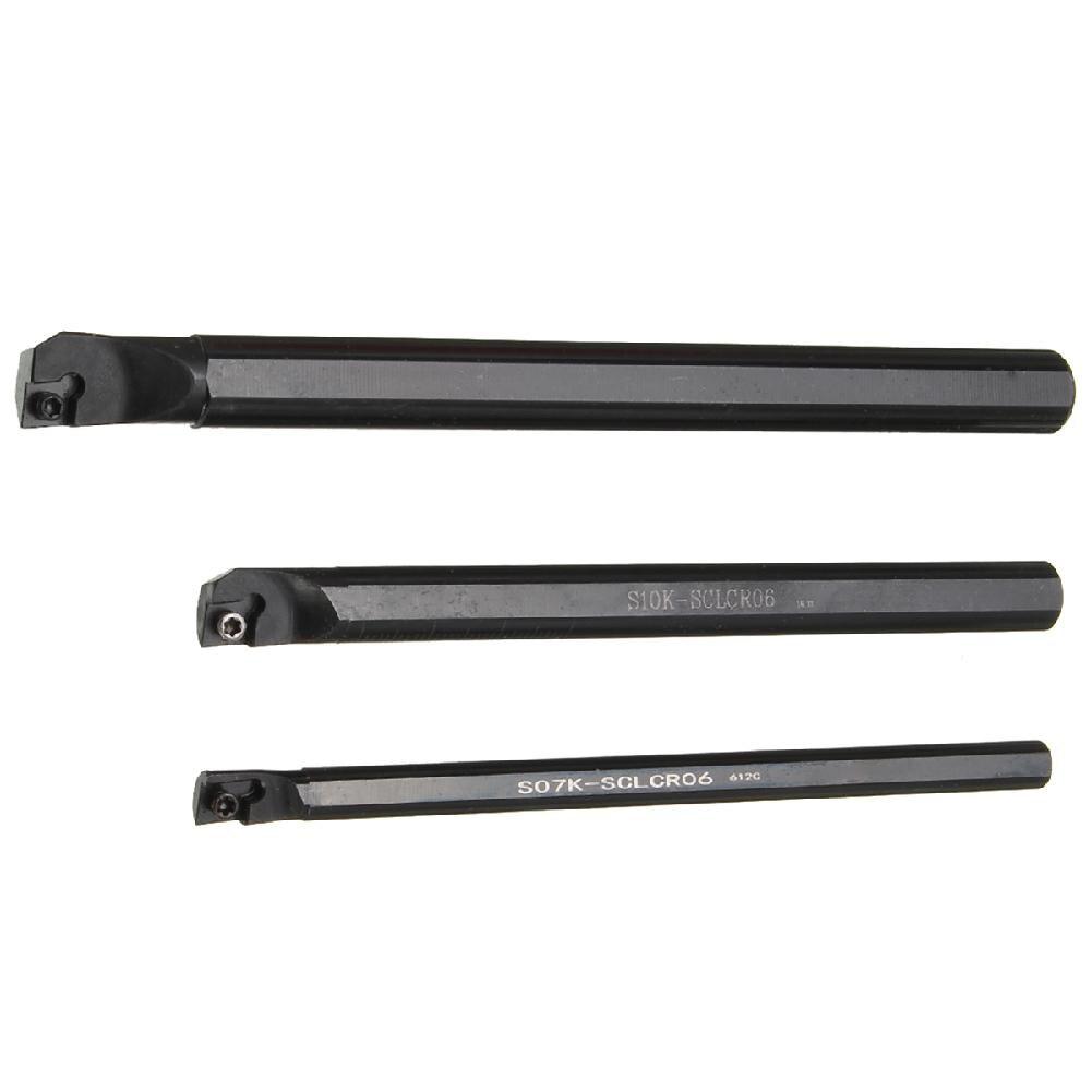 Steel Boring Bar Lathe Turning Tool Holder CCMT0602 Carbide Inserts Set ...