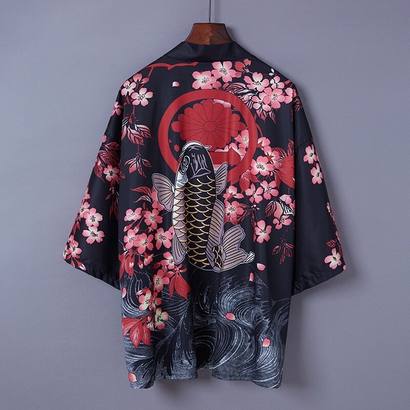 Japanese Kimono Cardigan Men Haori Yukata Male Sam... – Vicedeal