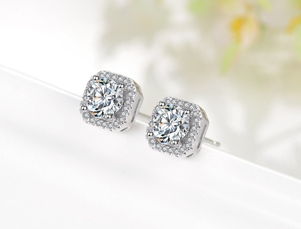 Conjunto de joyas de circón blanco y delicado para... – Grandado