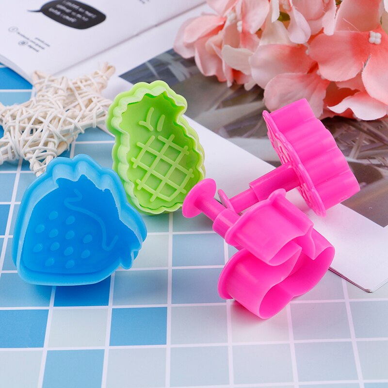 4 pcs/Lot Fruit Series Plastic Cookie Cutters Cake... – Grandado