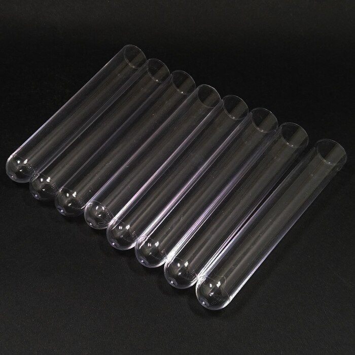 50pcs/lot 15*100mm Clear Plastic Test Tubes Hard p... – Grandado