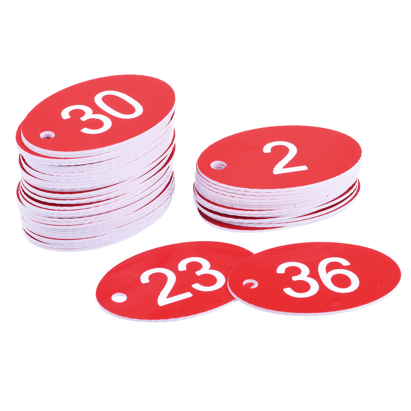 Uxcell Oval 1-50 Number Tag Key Tag Acrylic Engrav... – Grandado