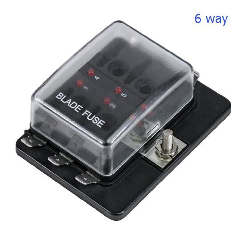 6 Way/10 Way Blade Fuse Box Holder Met Led Waarsch... – Vicedeal