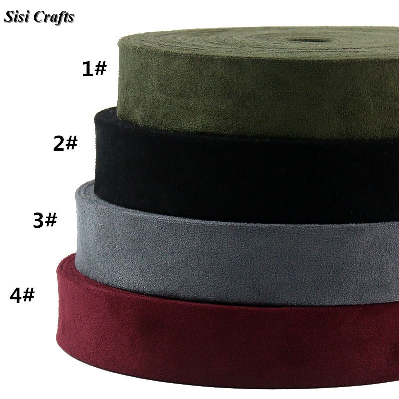 Sisi Crafts Tape Dense Solid Suede Ribbon 10mm 25m... – Vicedeal