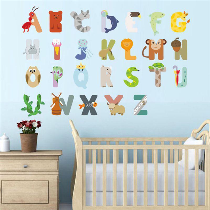 1pc Self-Adhesive Educational ABC Stickers Alphabe... – Grandado