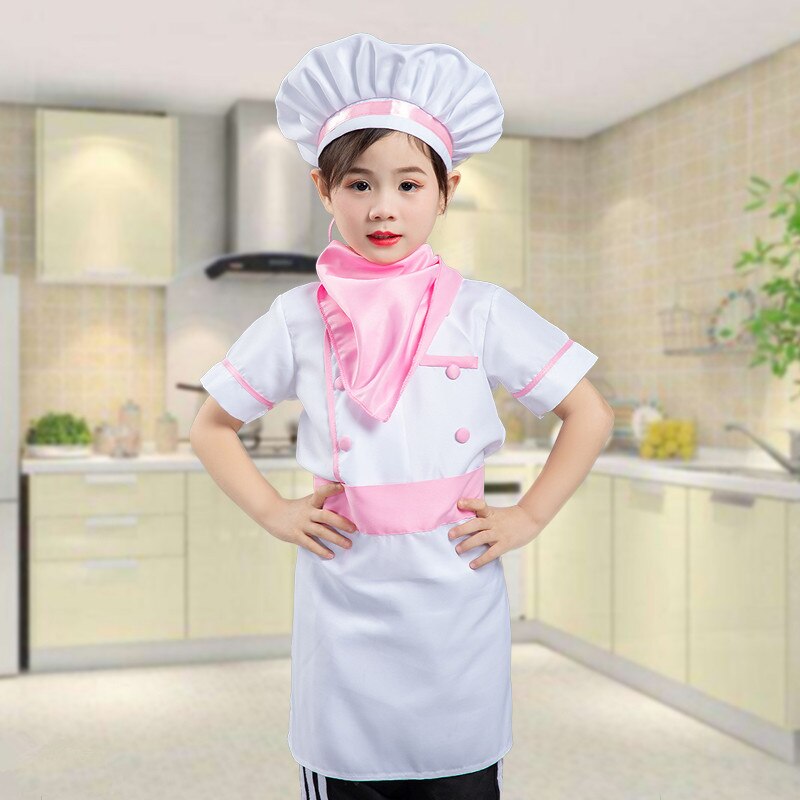 Halloween Kids Food Service Cooking Chef Uniform C... – Grandado