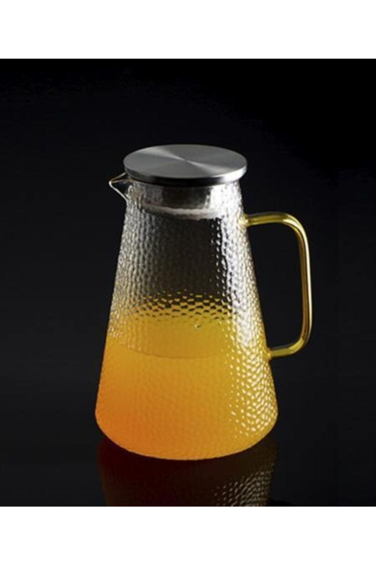 Bloom Metal Cover Frosted Glass Jug 1800 ml 11141 – Grandado