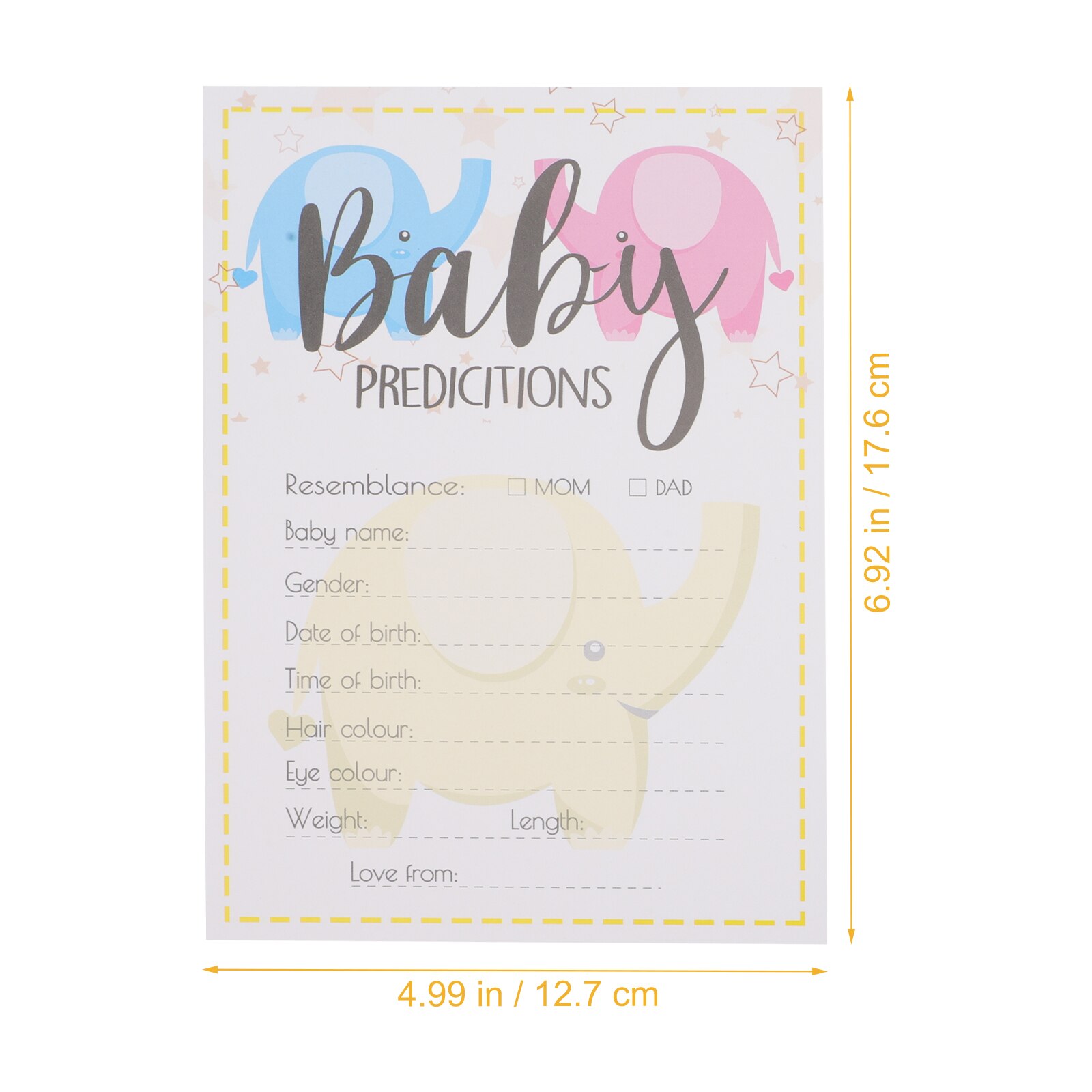 20Pcs Baby Shower Prediction Advice Cards Baby Sho... – Grandado