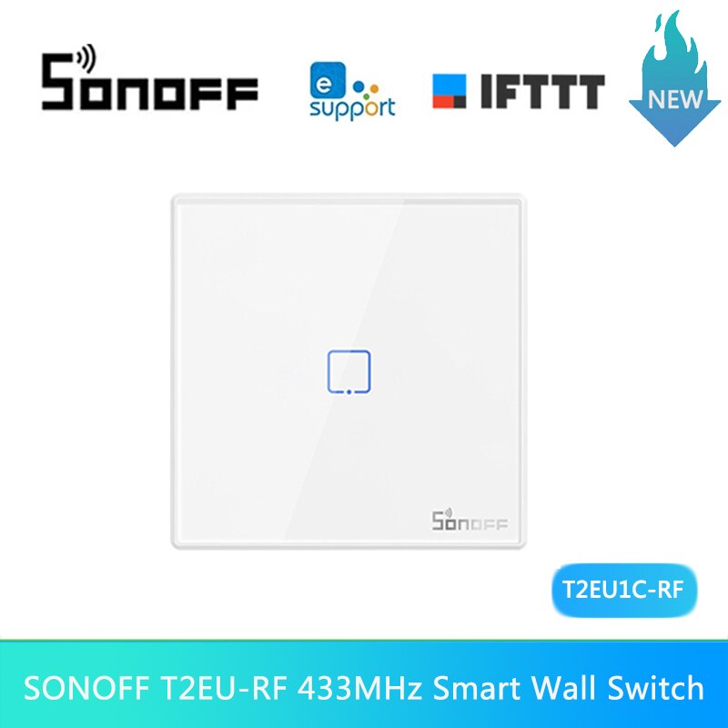 Sonoff t2eu-rf 86 type smart switch sticky 433 mh... – Grandado