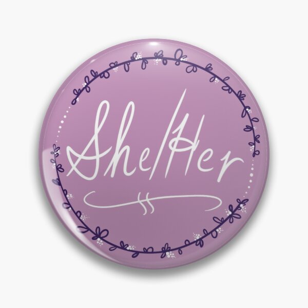 She Her Pronoun Icon Soft Button Pin Women Brooch ... – Vicedeal
