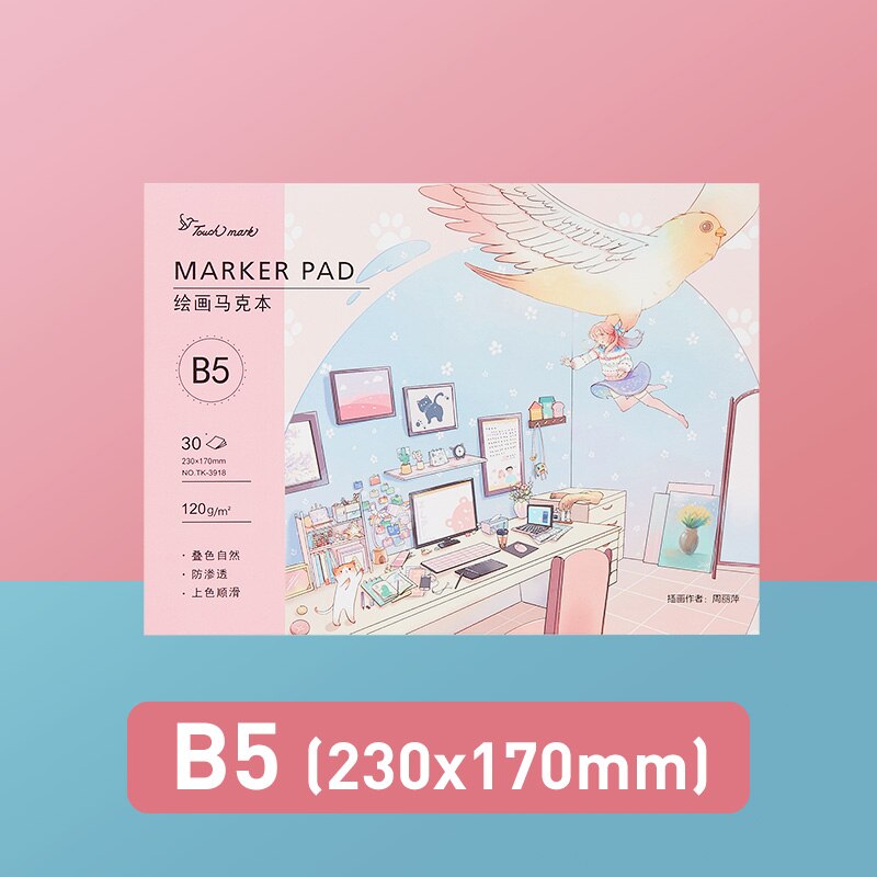 A3/A4/A5 Marker Pad 30 Sheets No Penetration hand-... – Vicedeal