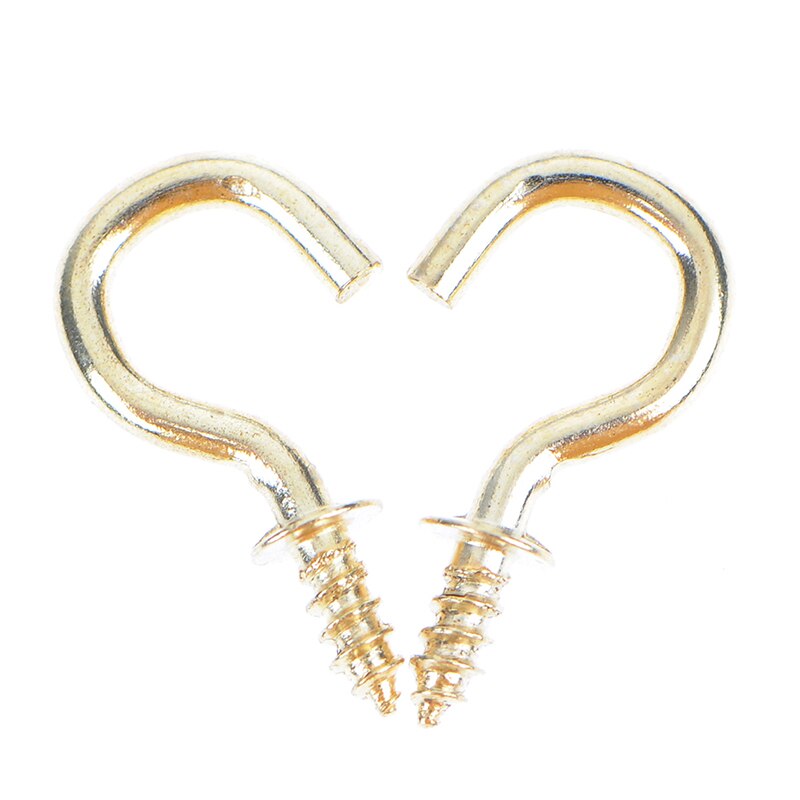20 Stks/set 1/2 Inch Messing Plated Cup Haken Scho... – Vicedeal