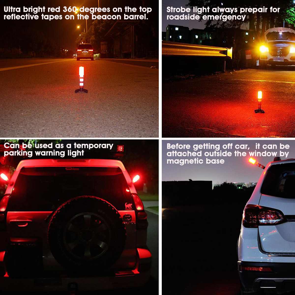 2pcs 25cm Portable LED Magnetic Flashlight Emergen... – Vicedeal
