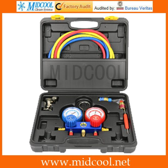Auto Air Conditioning Refrigerant Manifold Gauge S... – Vicedeal