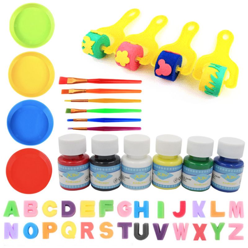 46 Stks/set Diy Graffiti Plastic Handvat Roller Sp... – Grandado