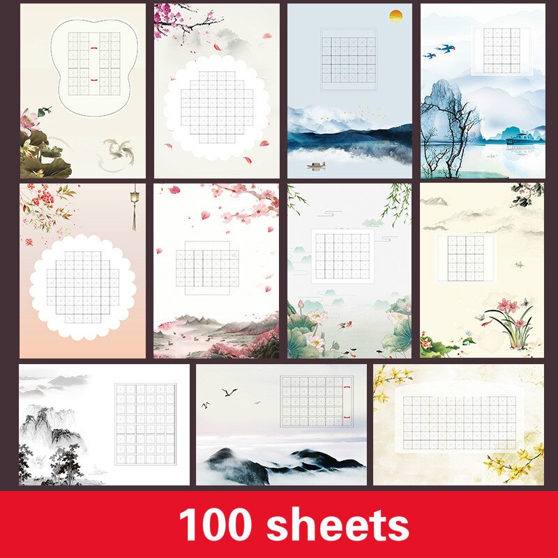 100Sheets A4 Hard Pen Calligraphy Practice Writing... – Grandado