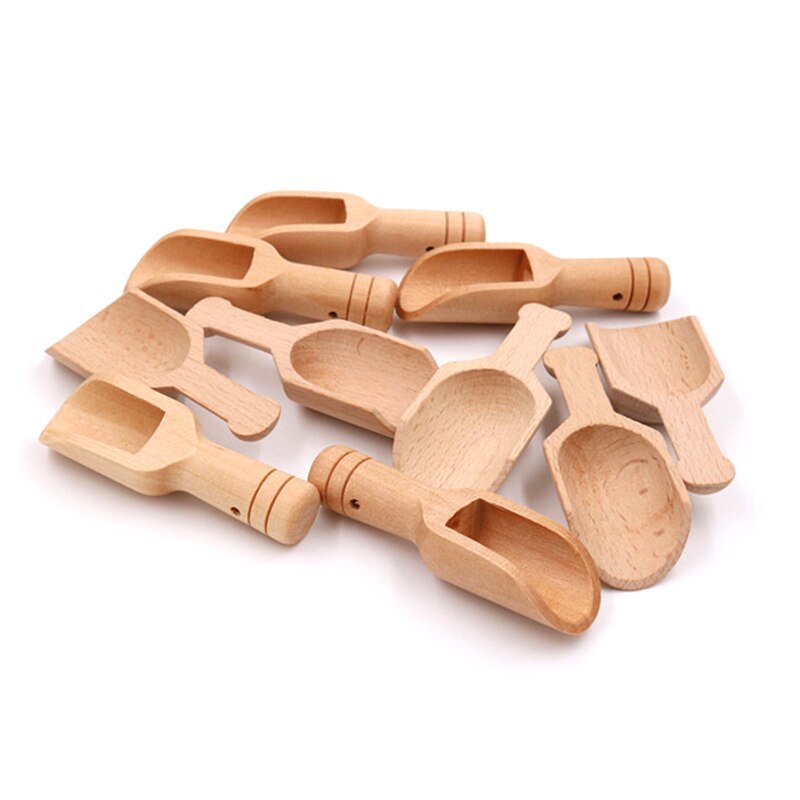 Mini Wooden Scoops DIY Small Scoops Bath Salt Spoo... – Vicedeal