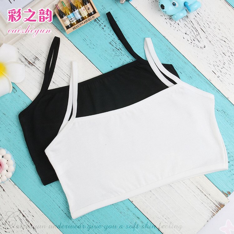 girls training bras dancing tops kids camisole cot... – Vicedeal