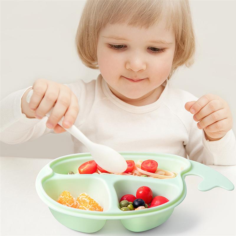 1Pc Baby Dinner Plate Baby Compartment Plate Child... – Vicedeal