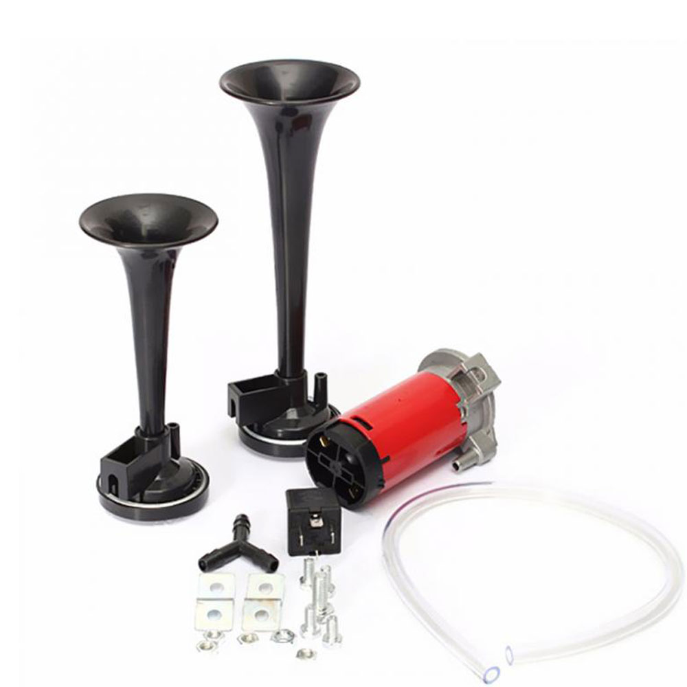 12V Double Tube Car Air Pump Horn Pneumatic Air Al... – Vicedeal