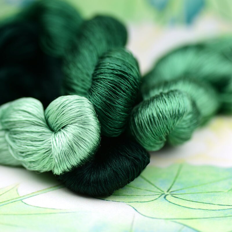 1pcs/400m silk embroidery thread / 100% silk threa... – Grandado