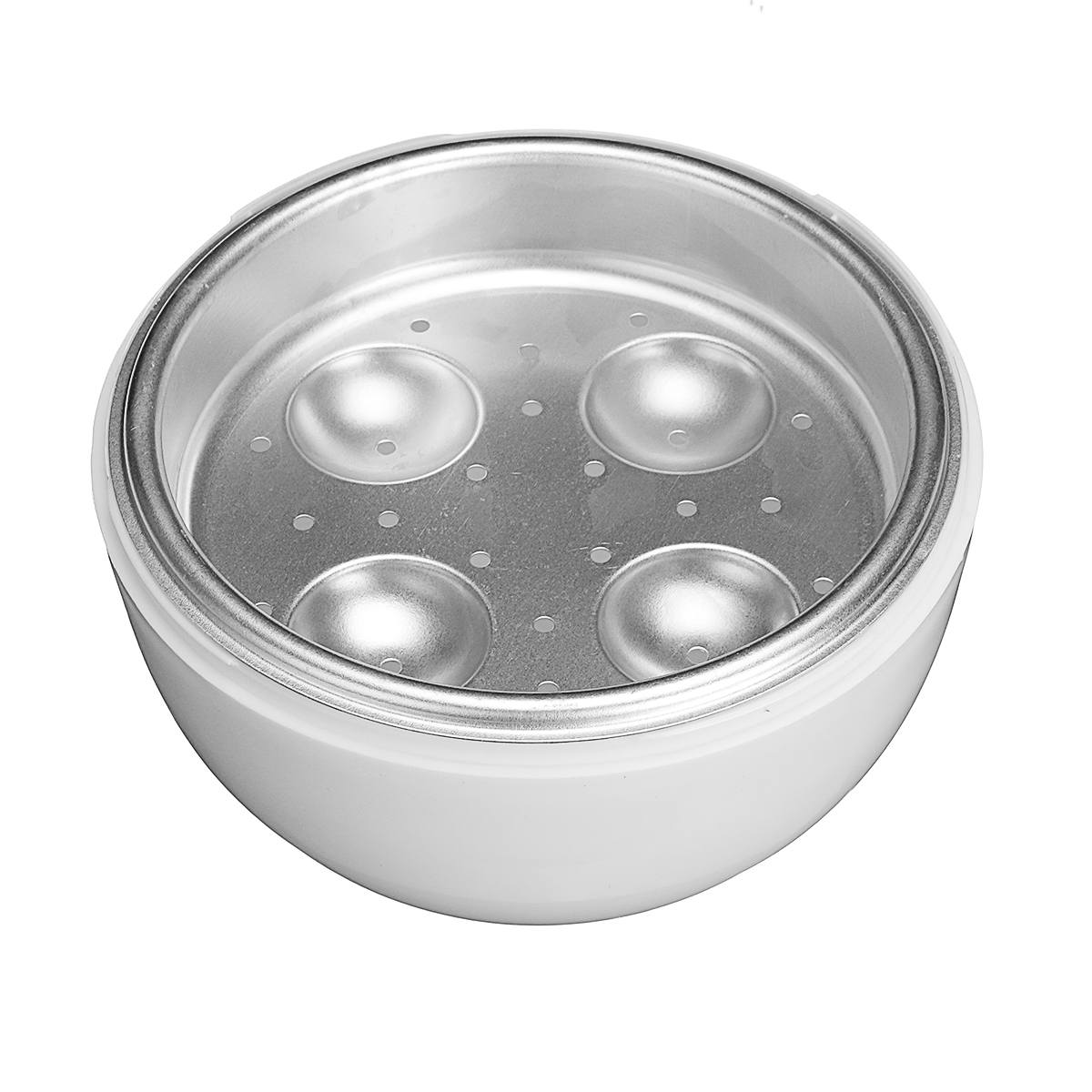 White Eggs Shape Microwave 4 Egg Cooker PP Hard Bo... – Grandado
