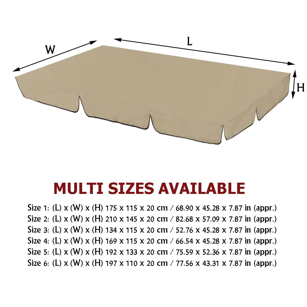 Beige tuinschommel luifel bovenafdekking zonnesche... – Vicedeal