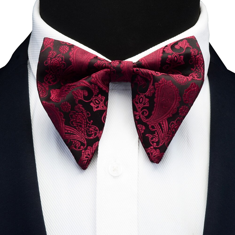 GUSLESON Paisley Bow Tie For Men Women Classic Big... – Grandado