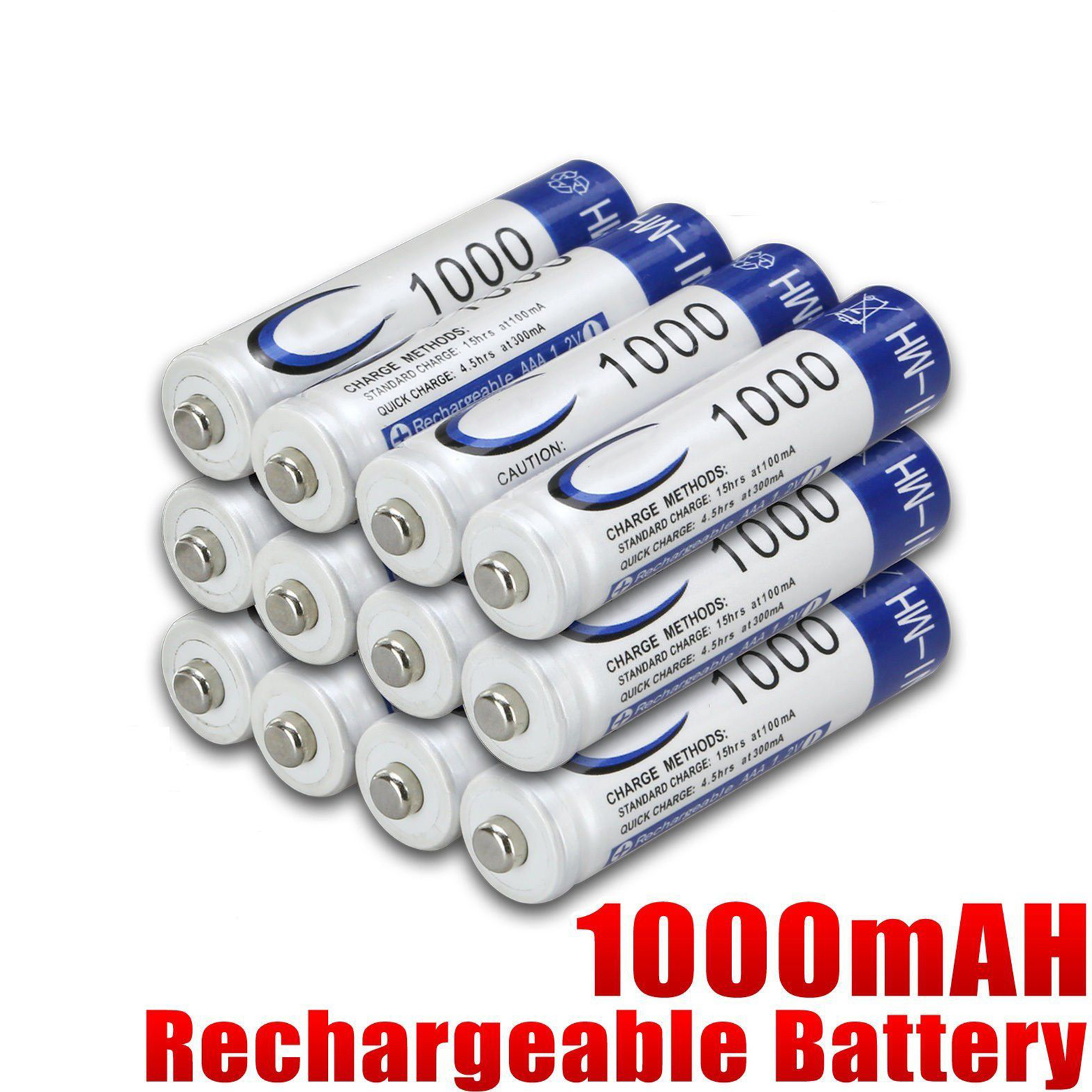 4-20pcs AAA 1.2V 1000mAh Ni-MH Rechargeable Batter... – Vicedeal